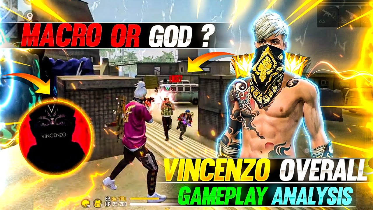 Analysis of Vincenzo Gameplay | Freefire God? | Macro? | Garena ...