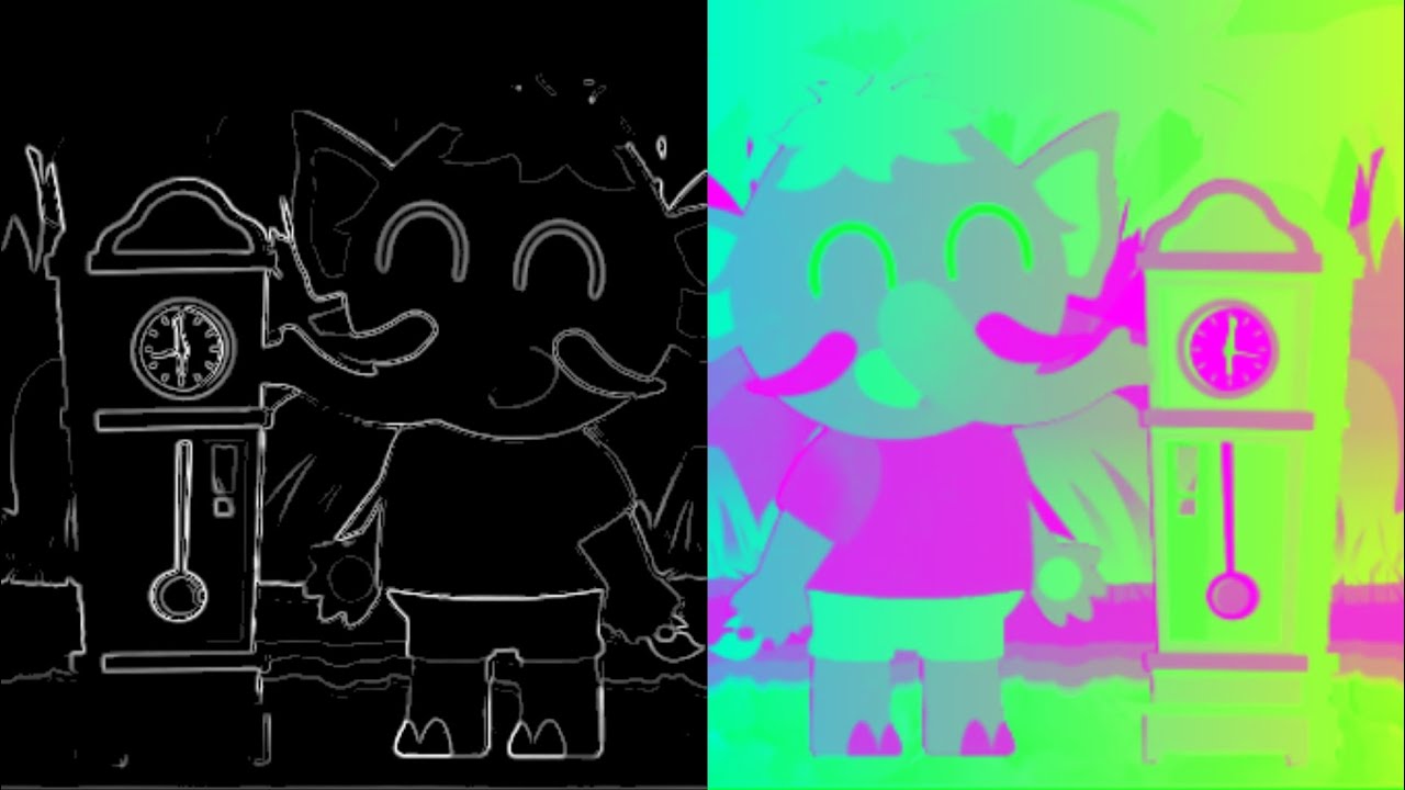 Neon Outline Vs Tonal Shift | Hickory Dickory Dock Scene - YouTube