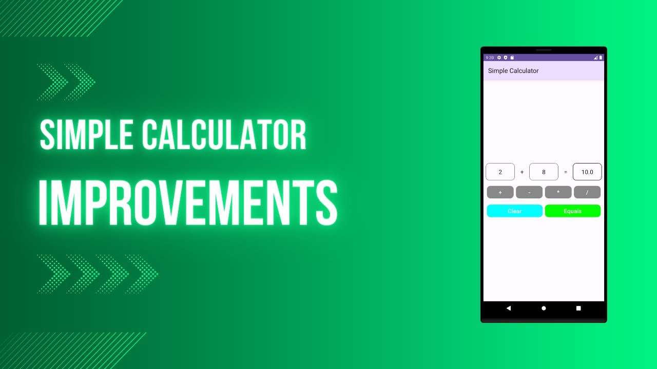 Simple Calculator - Improvements | Android Application Development ...