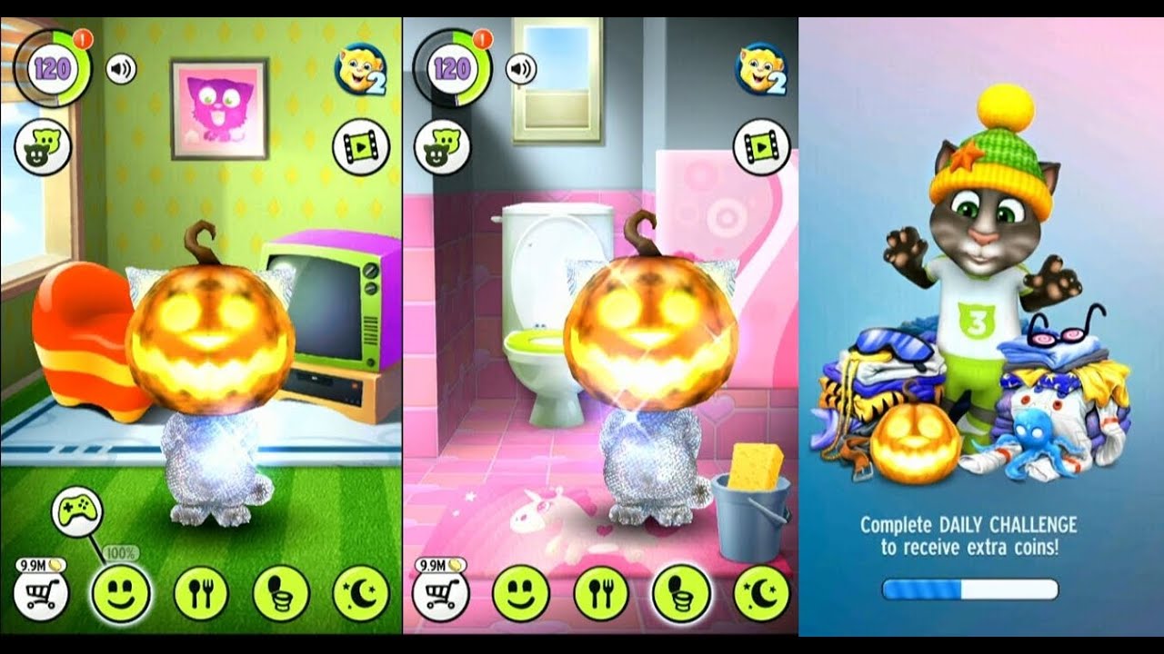 My Talking Tom(Pumpkin Head) - GamePlay Trailer - YouTube