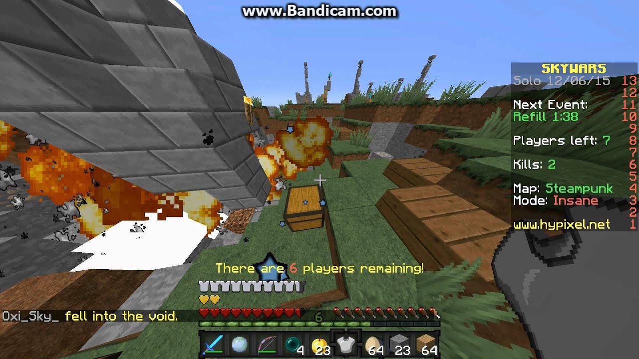 Minecraft skywars - kb X - YouTube