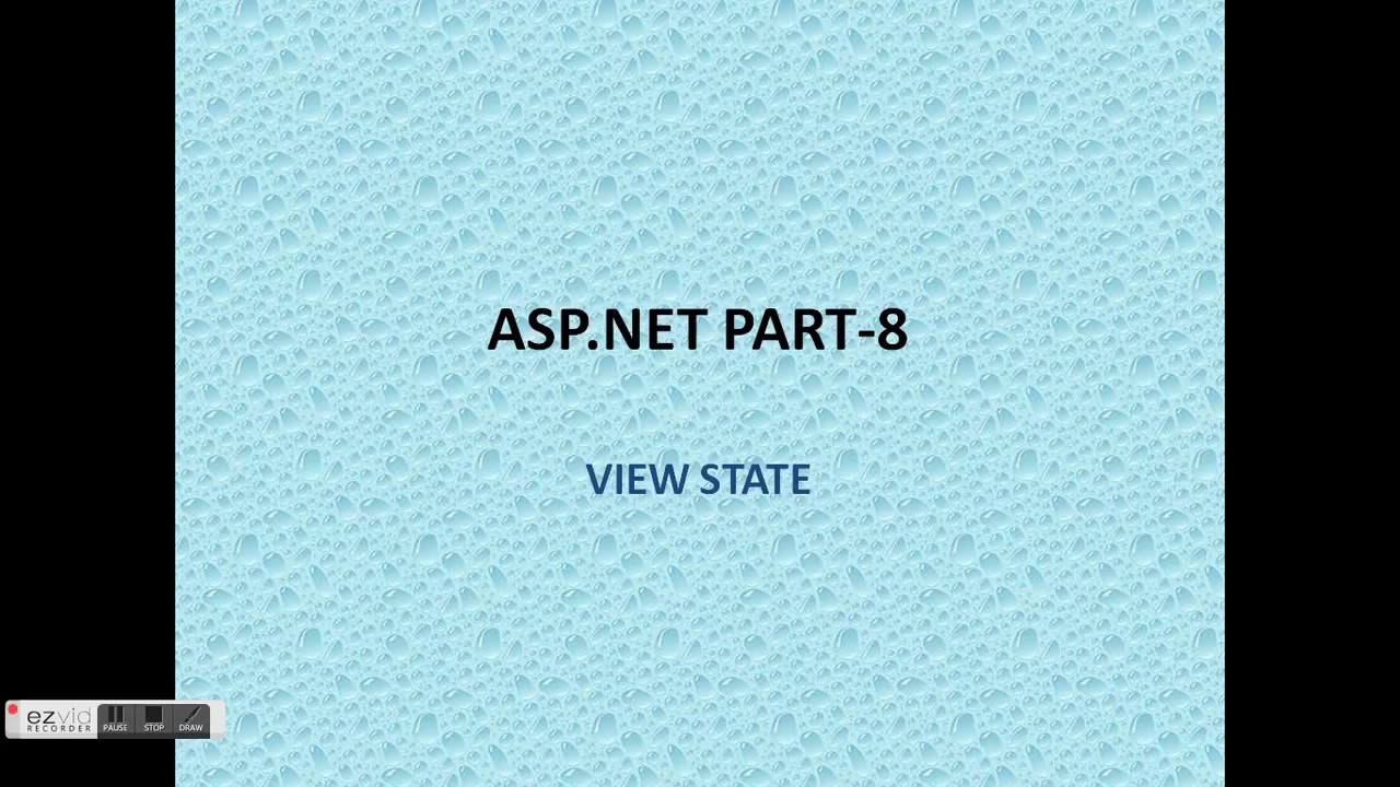 asp net view state - YouTube