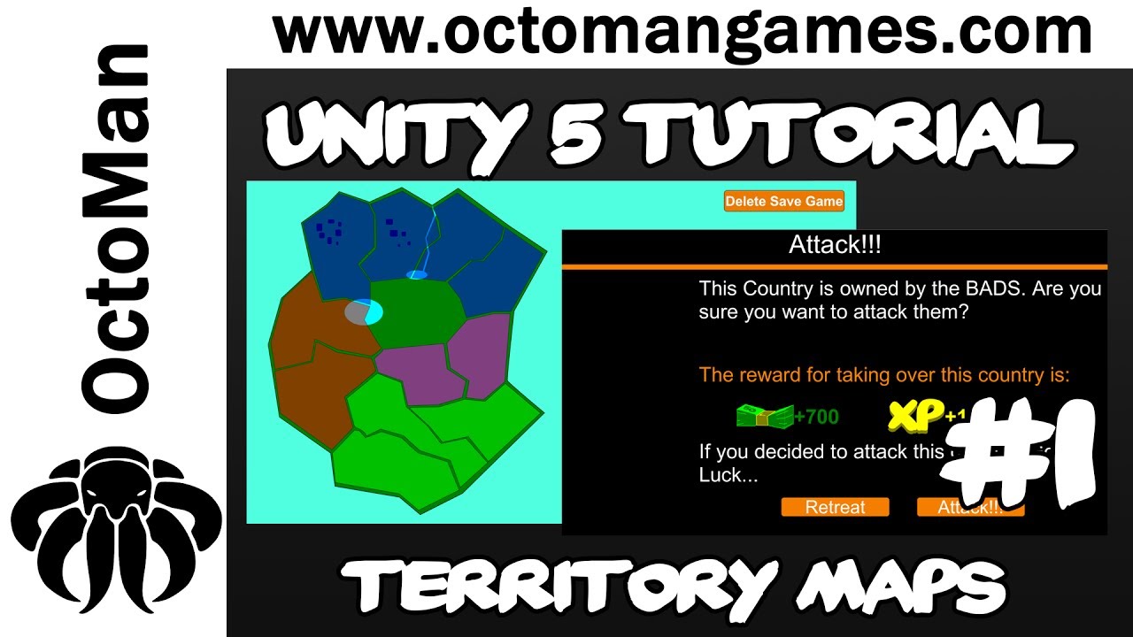Unity 5 Tutorial: "Risk" game type Map #1 - YouTube