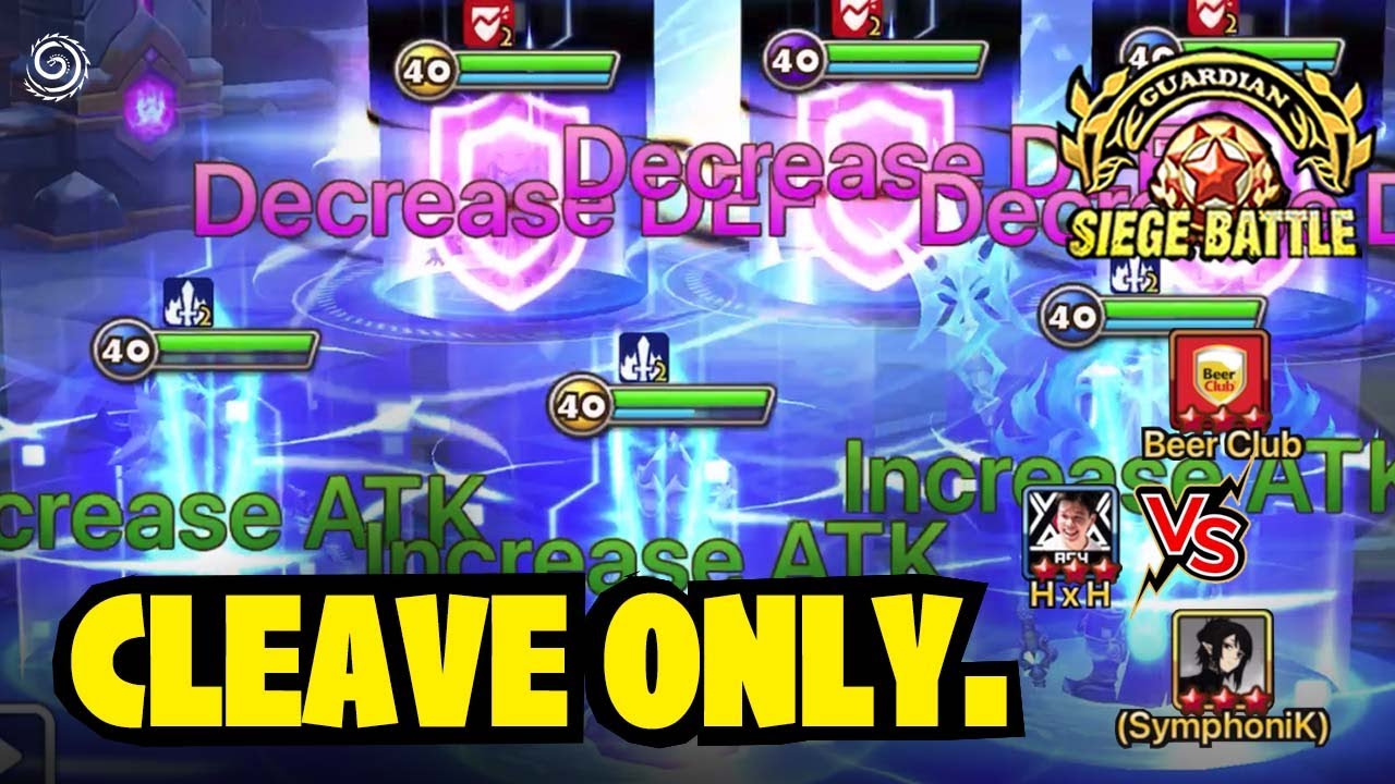 Time for a CLEAVE SIEGE!! No tanks. Just CLEAVE and Ignore Defense in ...