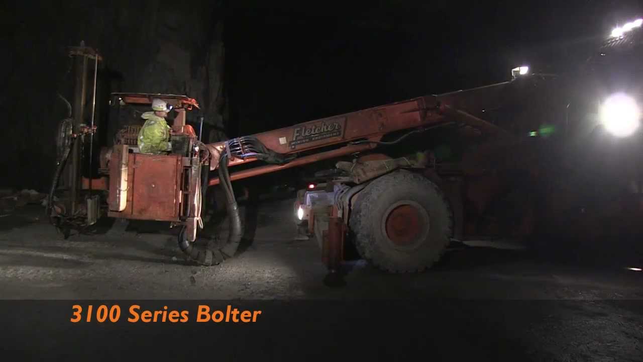 Fletcher 3100 Series® Operator-Up Roof Bolter - YouTube