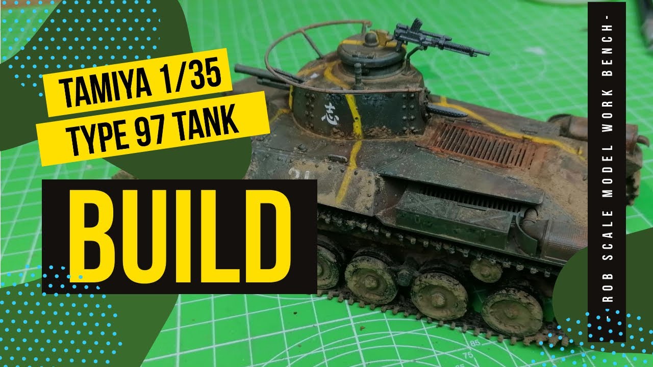 Step By Step Building The Tamiya Type 97 Scale Model Tank - YouTube