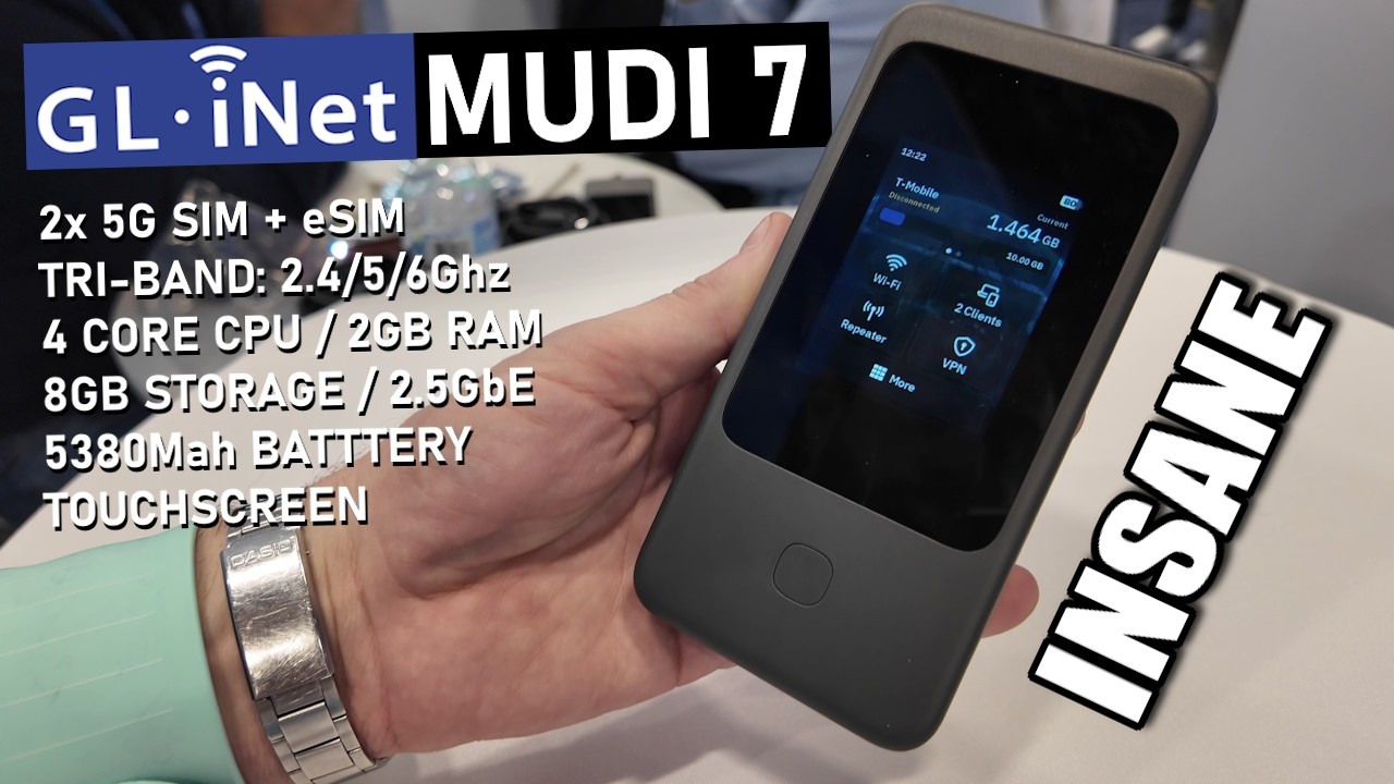 Gl.iNet Mudi 7 SIM Router Revealed - The BEST SIM ROUTER EVER? - YouTube
