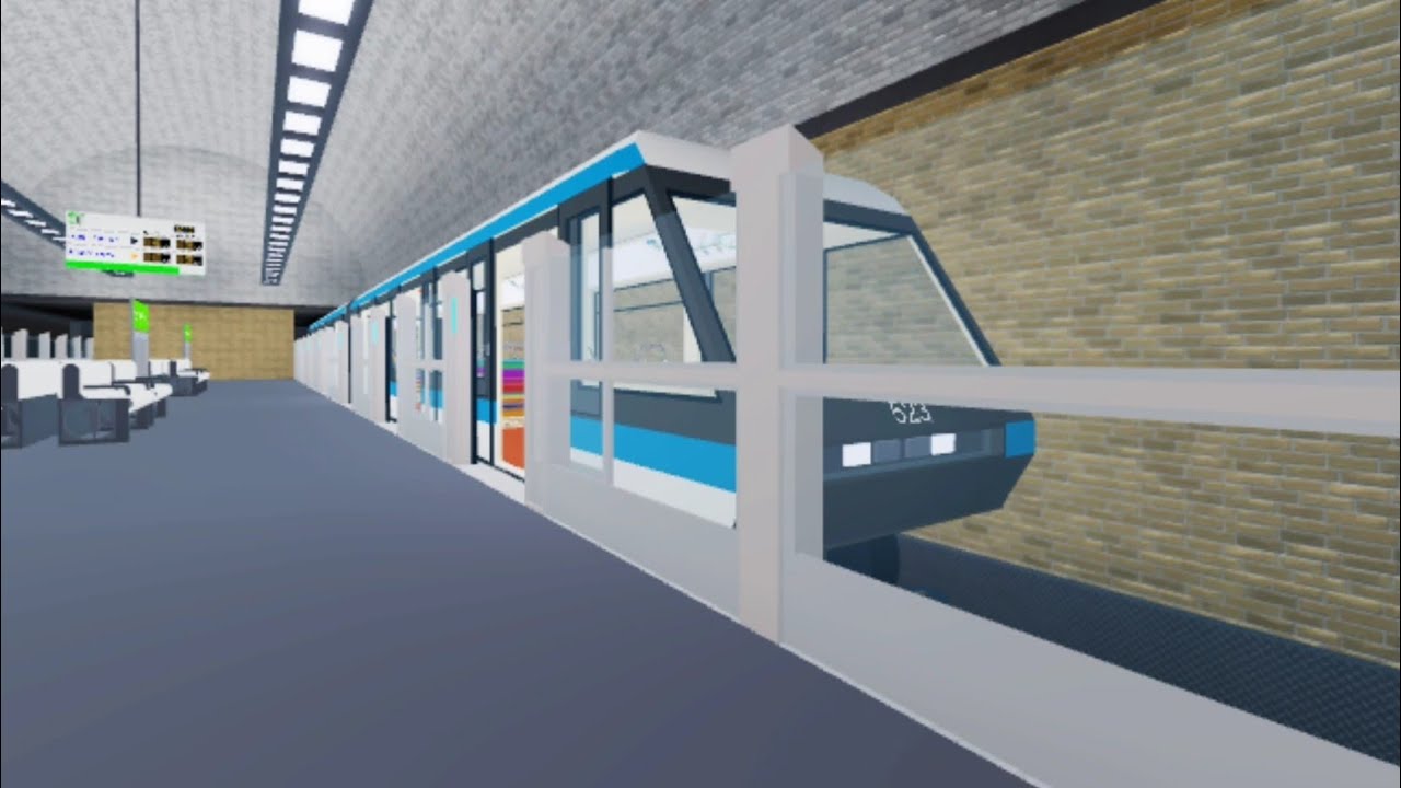 Automatic Subway Line 1: Number 523 train Shipley Avenue → Lonaty ...