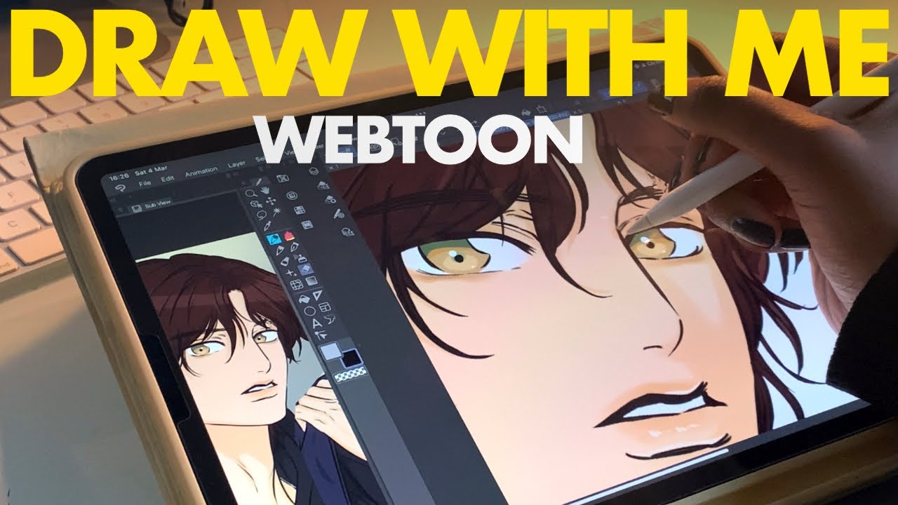 iPad Drawing | WEBTOON COLOURING - YouTube