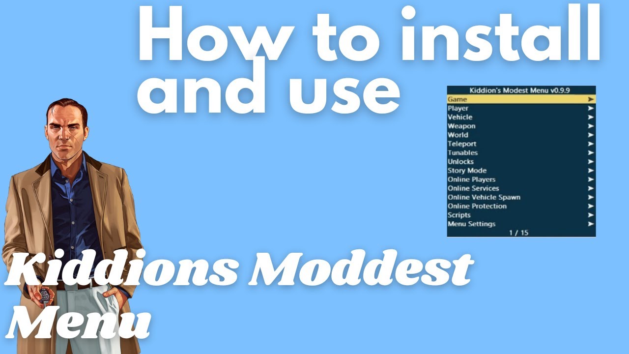 How to INSTALL & RUN Kiddions Moddest Menu - YouTube