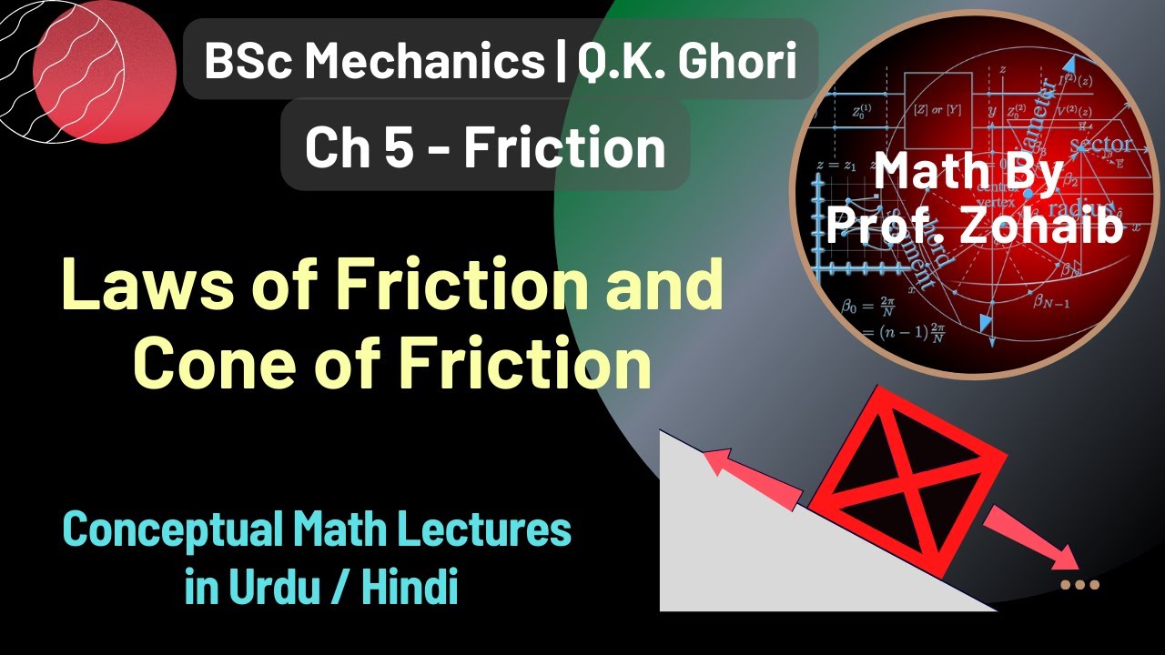 Laws of Friction and Cone of Friction in Urdu / Hindi | Chapter 5 | BSc ...