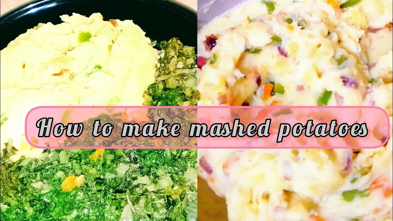 Easy mashed potatoes#how to make mashed potatoes with vegetables - YouTube