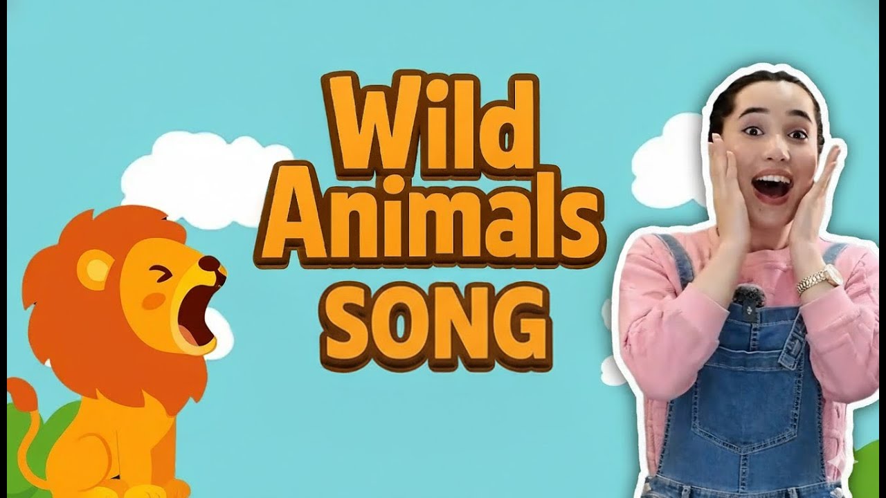 Wild Animals Song for Kids | Learn Animal Sounds & Names 🦁🐍🐒 - YouTube