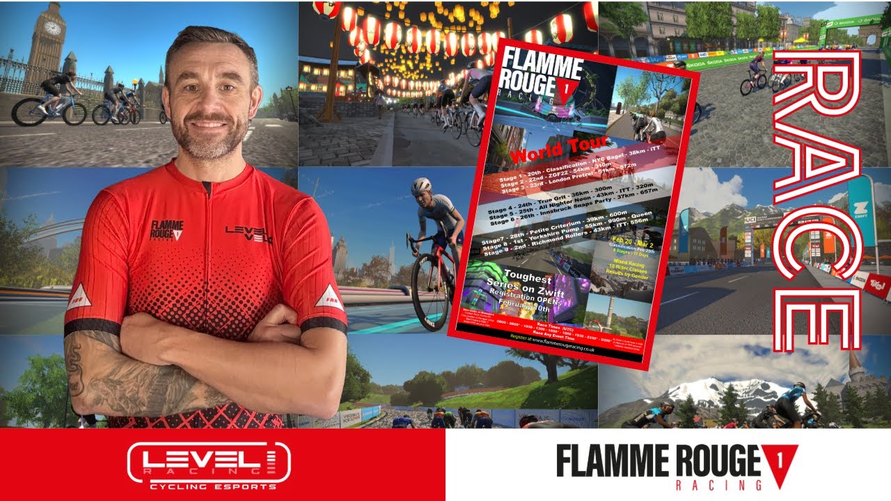 Flamme Rouge Racing World Tour - Stage 7 - Petite Criterium - CRP - YouTube