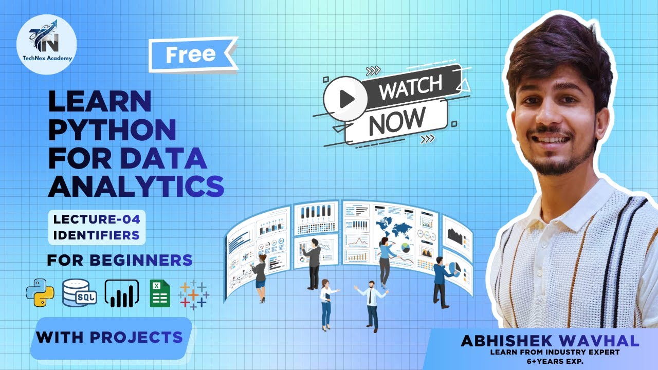 Python for Data Analytics Full Course | Lecture 4 - Identifiers in ...