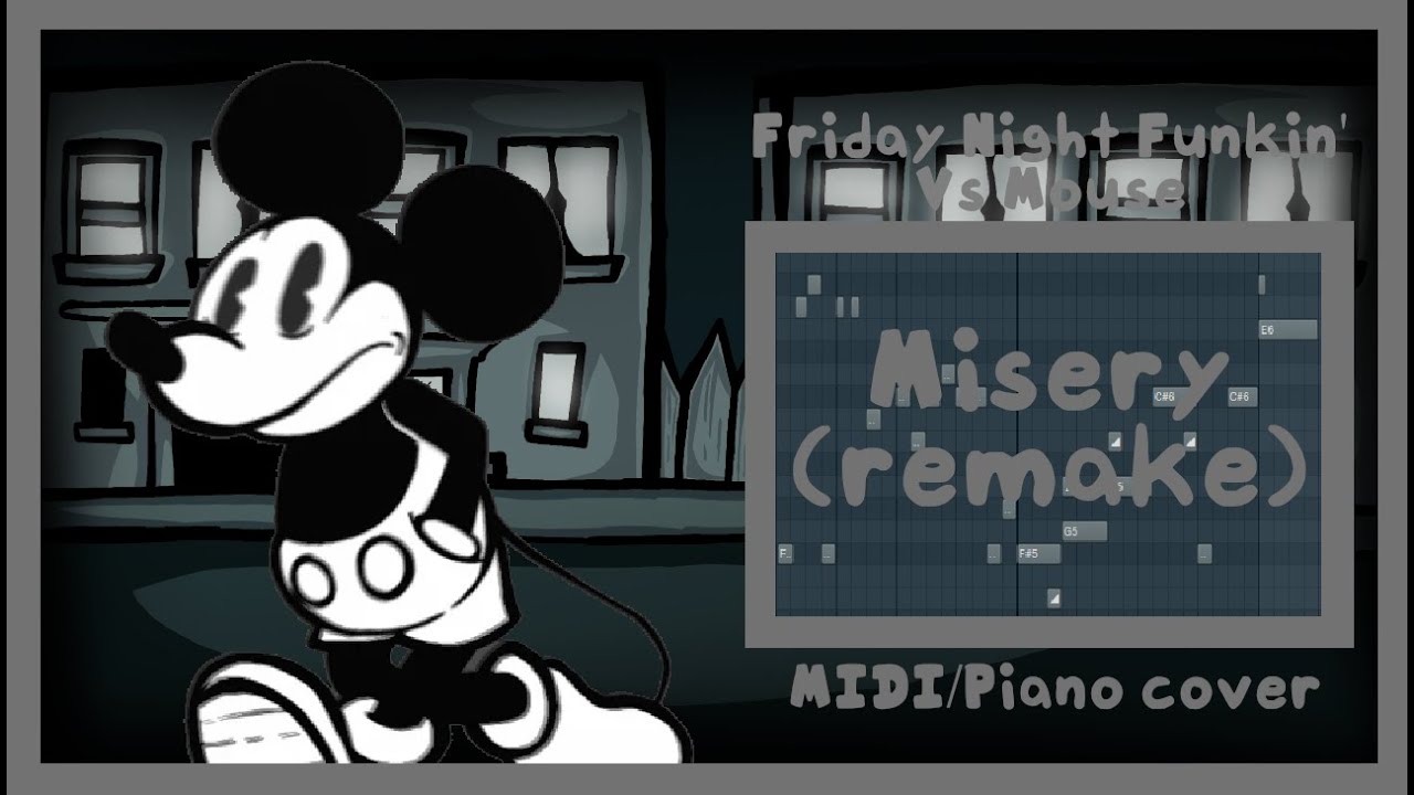 Friday Night Funkin' Vs Mouse - Misery remake MIDI/Piano cover - YouTube