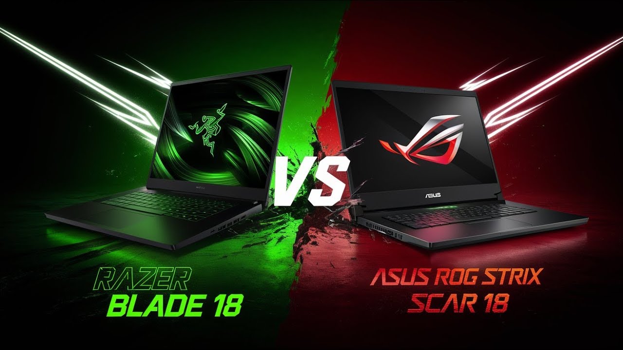 Gaming Giants Clash! Razer Blade 18 vs ASUS ROG Strix Scar 18 - YouTube