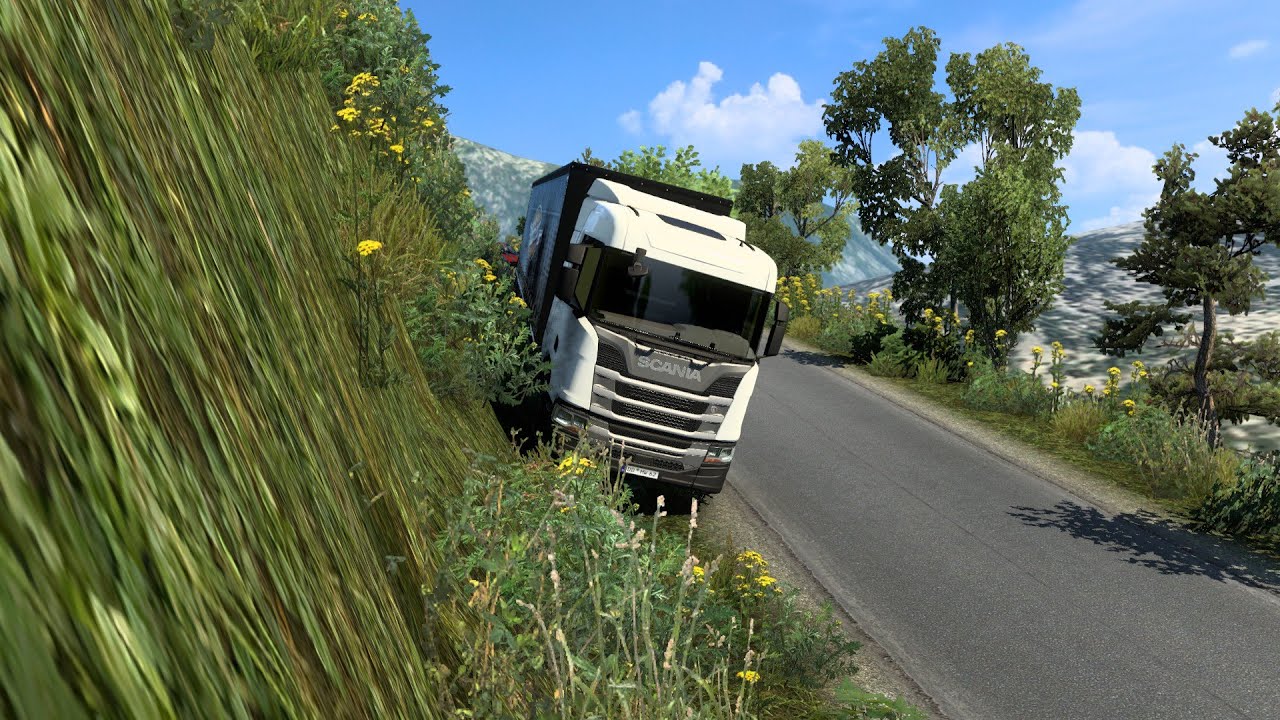 SCANIA-R ETS2 [Euro Truck Simulator2] MAP - Dangerous Rous Gameplay Car ...