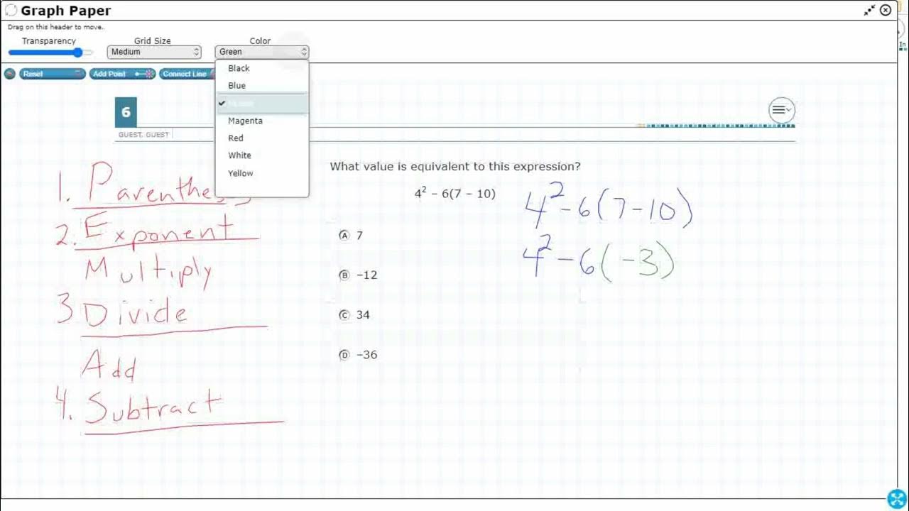 6th Grade STAAR Practice Order of Operations and Prime Factorization (6 ...
