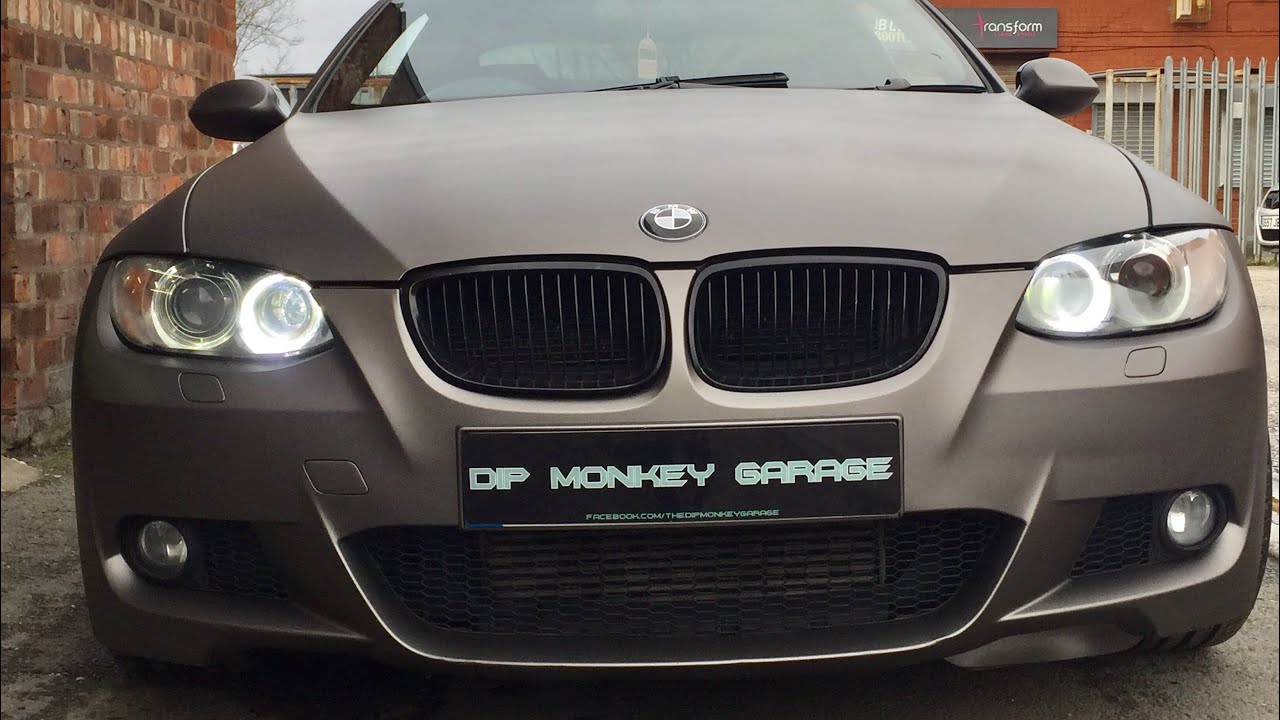 Matt Gunmetal Grey Dip - BMW 335d (e92) - YouTube