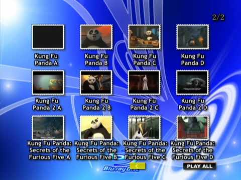 Tom Y Jerry 1, 2 Garfield 1, 2, Fuerza de Mascotas, Kung Fu Panda 1 Y 2 Dvd Menu