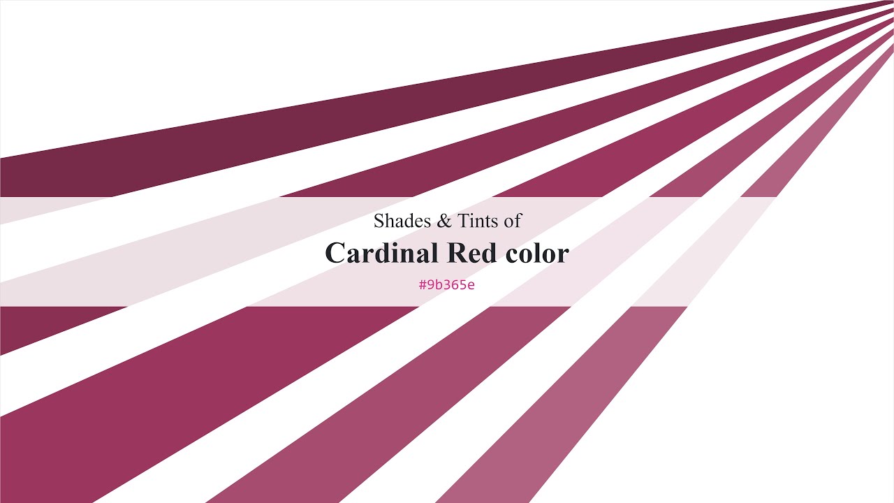 Shades & Tints of Cardinal Red color #9b365e A Warm Red color #893053 ...