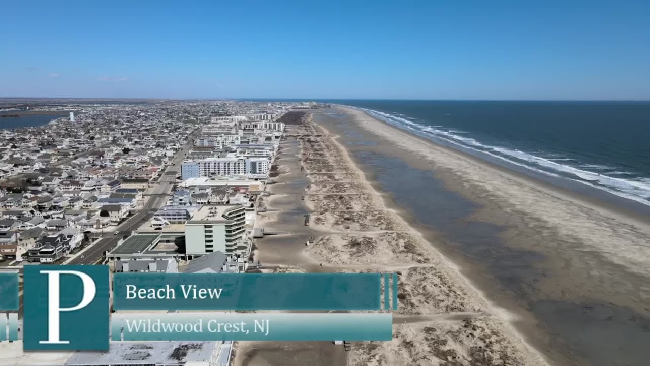 Aerial View of Wildwood Crest Beach - YouTube