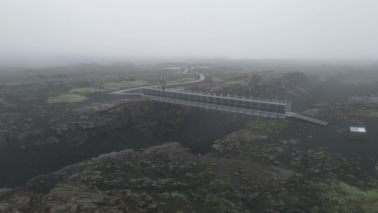 The Bridge Between Two Continents. Midlina Bridge. Iceland #iceland ...