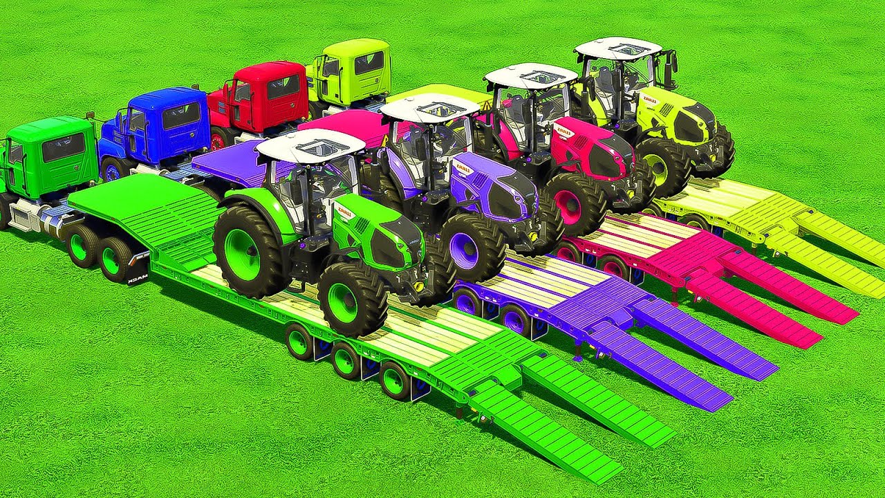 TRACTORS, NISSAN, AUDI, MASERATI DELIVERY - Farming Simulator 22 - YouTube