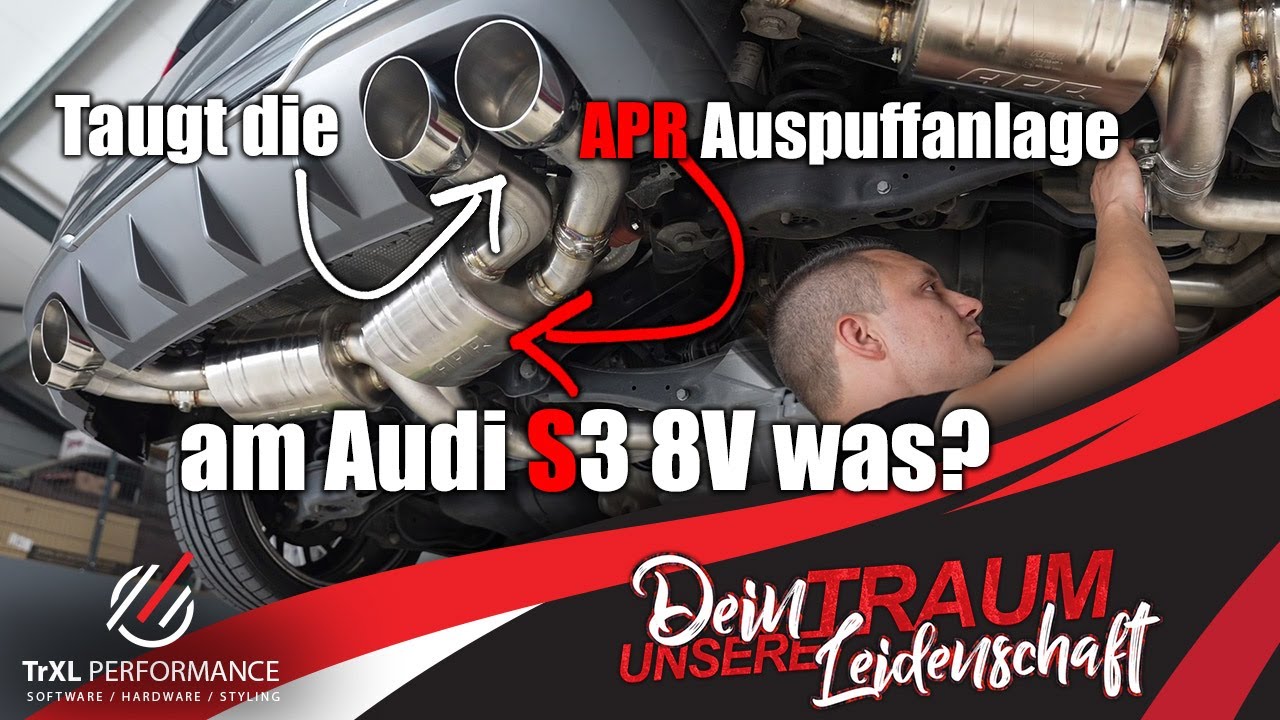 Taugt die APR Auspuffanlage am Audi S3 8V was? Unglaublicher Soundcheck ...