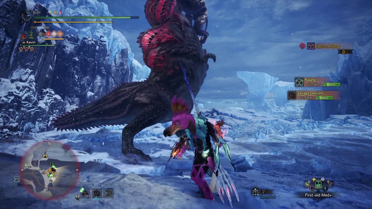 Monster Hunter World: Iceborne: Savage Deviljho vs Rajang turf war ...