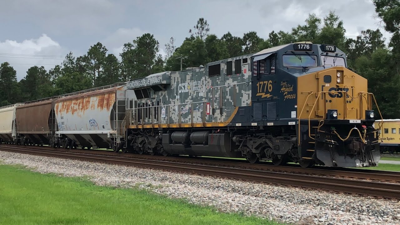 CSX A764 puts on a show with CSX 3310 and CSX 1776! [6/26/21] - YouTube