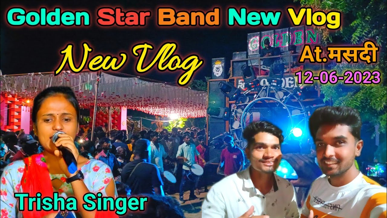 Trisha Singer Golden Star Band New Vlog | Golden Star Band Vlog 2023 At ...