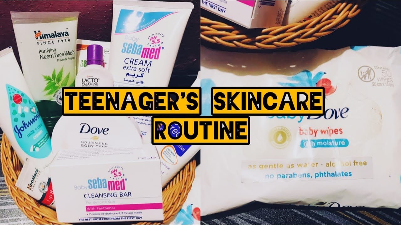 TEENAGERS SKINCARE ROUTINE/MY SKINCARE ROUTINE/FOR ALL SKIN TYPES - YouTube