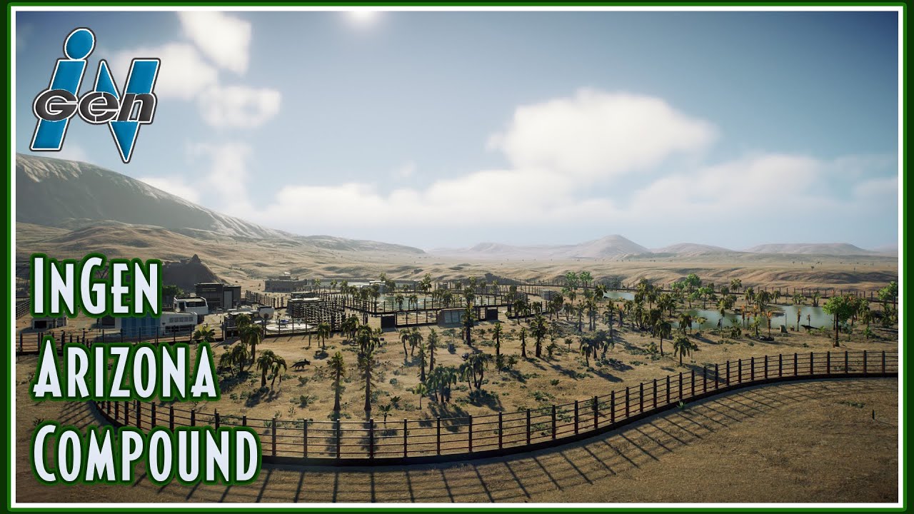 InGen Arizona Compound | Jurassic World Evolution 2 | Speedbuild ...