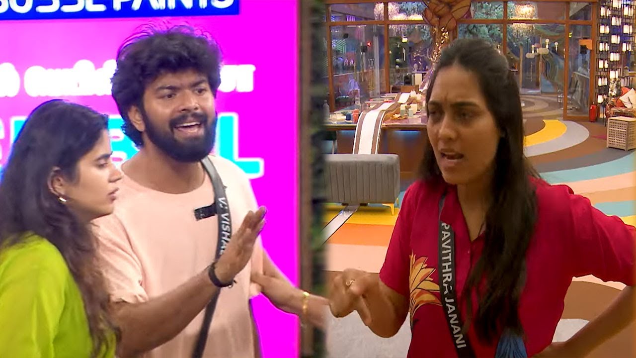 Bigg Boss Tamil Season 8 | Promo 1 | Pavithra & VJ Vishal Fight - YouTube