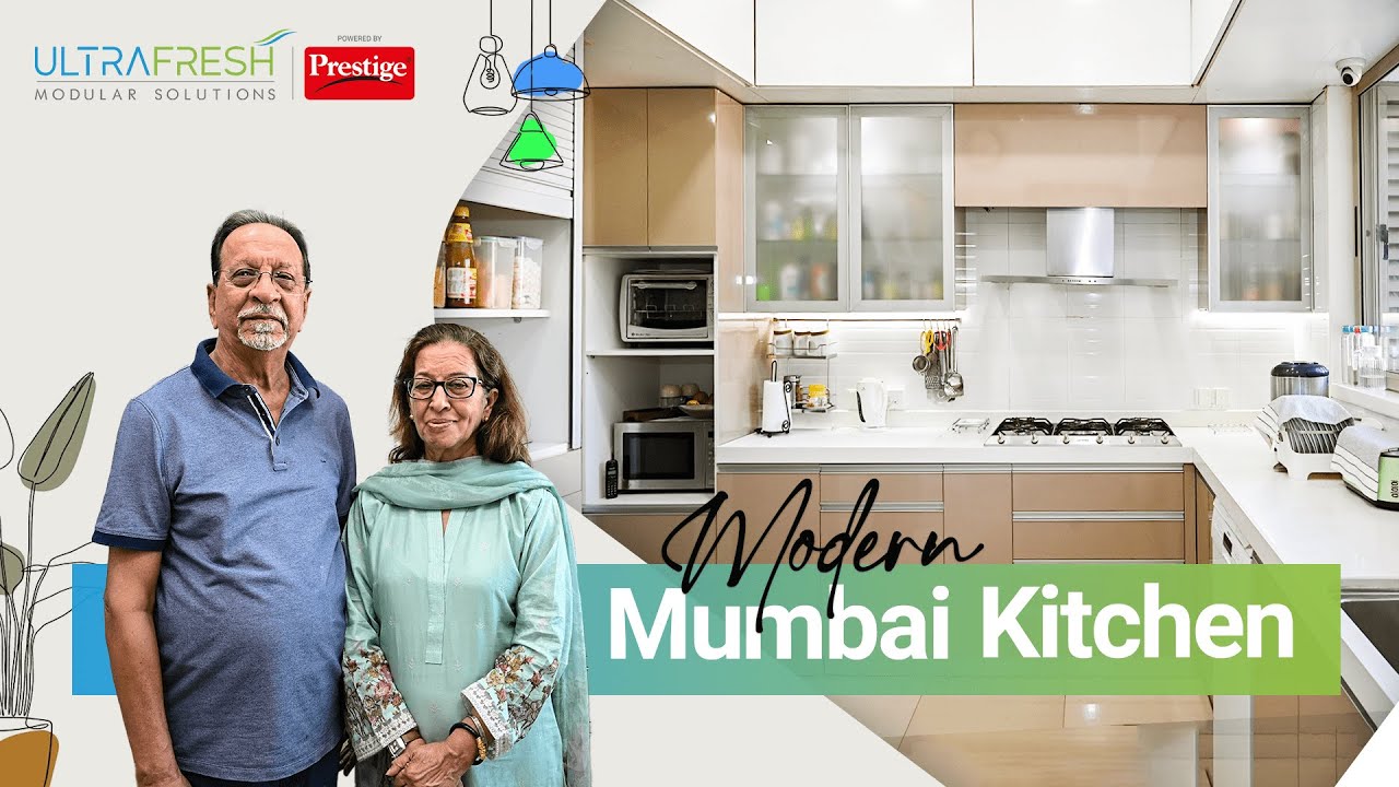 Modern Mumbai Kitchen Designs | L- Shaped Kitchen Design With Lofts ...