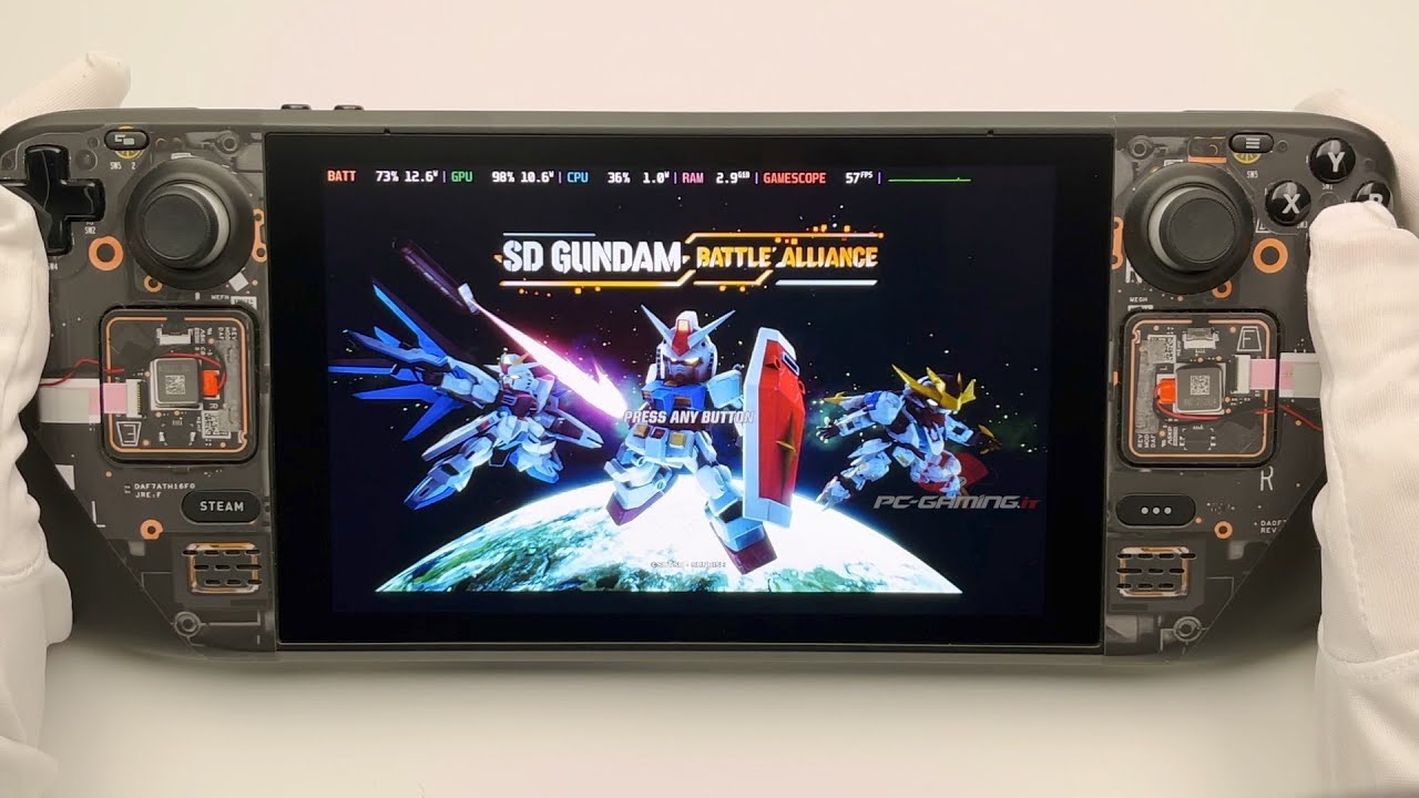 Steam Deck Gameplay - SD GUNDAM BATTLE ALLIANCE | 40Hz - 1080p ...