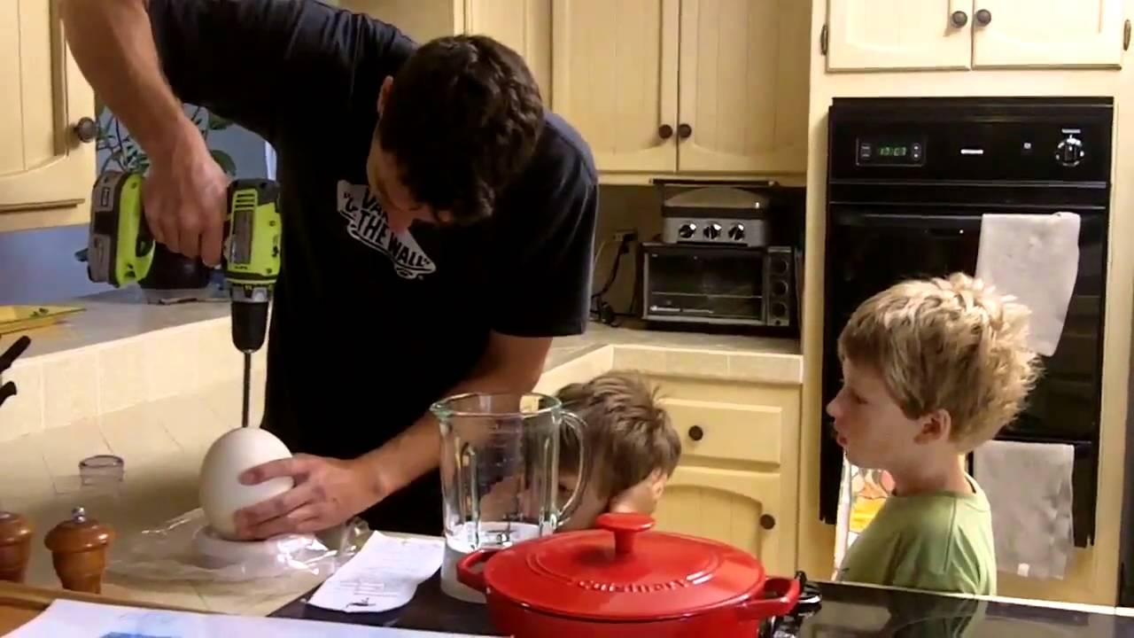 How to Cook an Ostrich Egg - YouTube