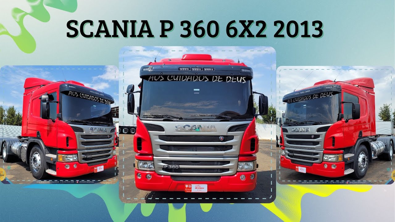 VENDIDO Scania P 360 6x2 Ano 2013 Automático - YouTube