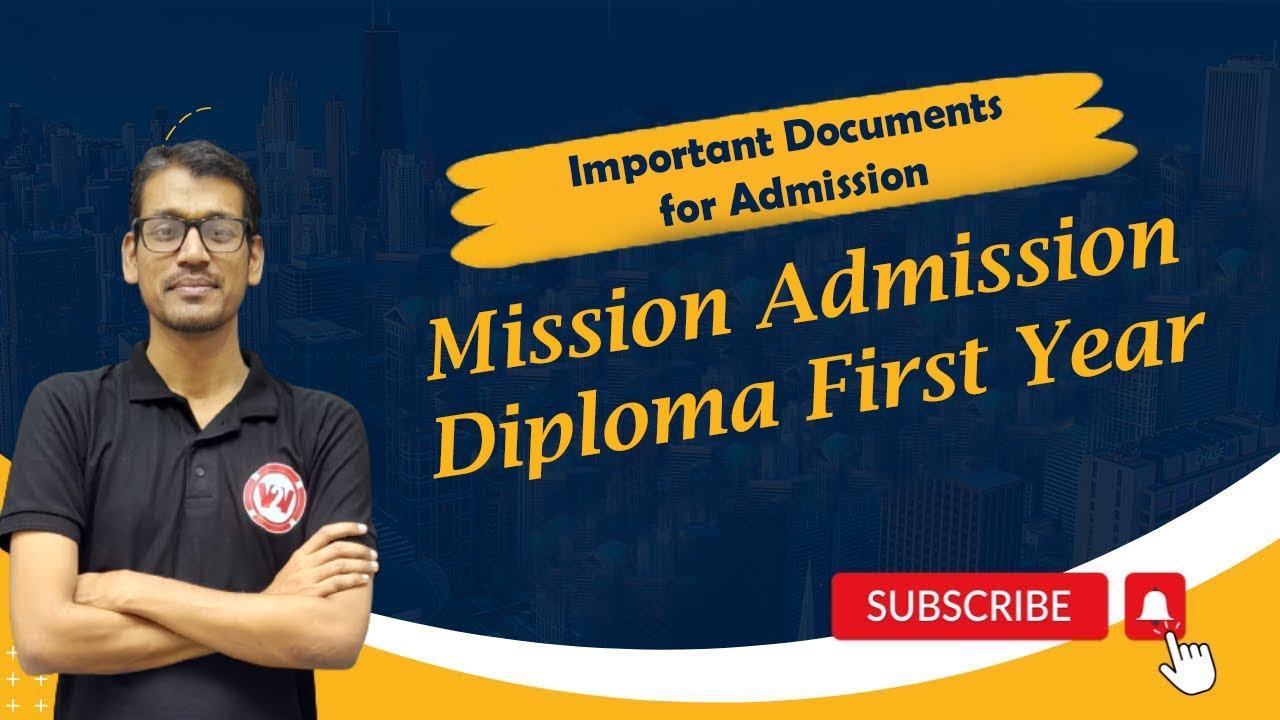Important Documents for FY Diploma Admission | By Nilesh Sir | V2V ...