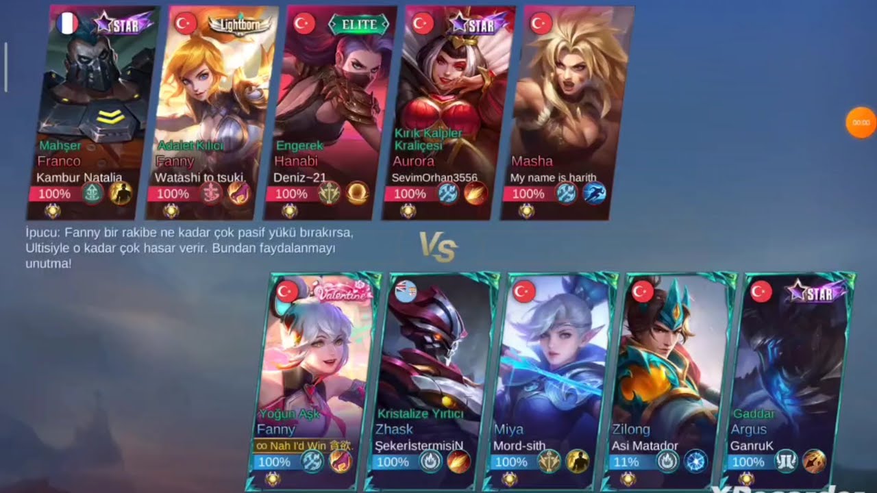 FANNY VS FANNY MLBB (Fanny Mobile Legends Gameplay - YouTube