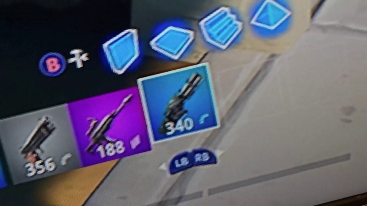 A blue minigun in fortnite - YouTube