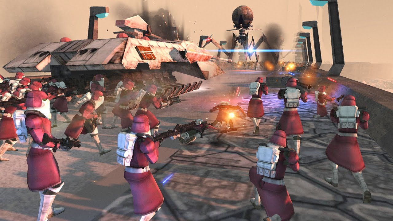 Realistic Mygeeto Bridge Battle! - Men of War: Star Wars Mod Battle ...