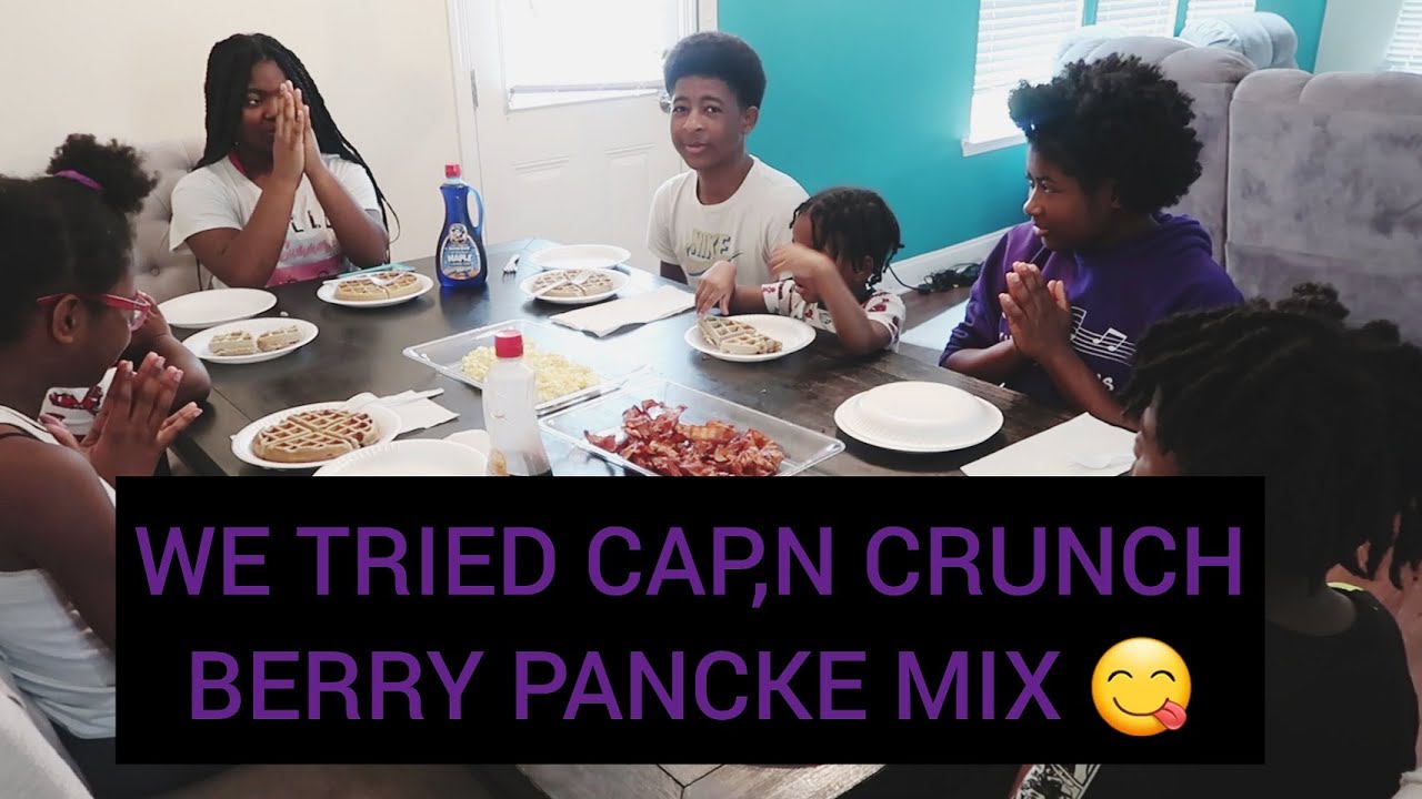 WE TRIED CAP'N CRUNCH BERRY PANCAKE MIX| ROMAN EMPIRE - YouTube