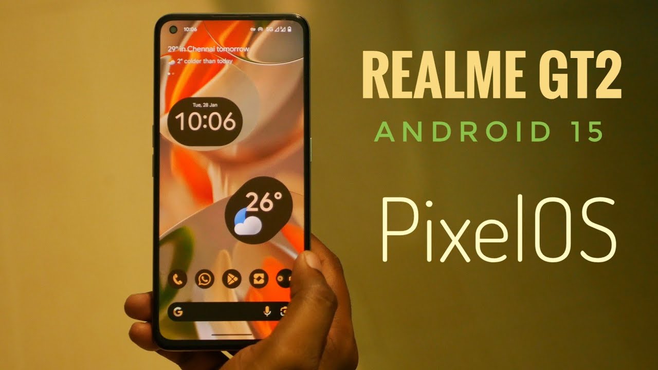 PixelOS Android 15 for Realme GT2 | Initial build - YouTube