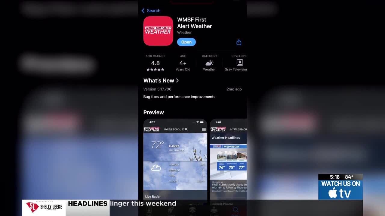 How to download and use the WMBF First Alert Weather app - YouTube