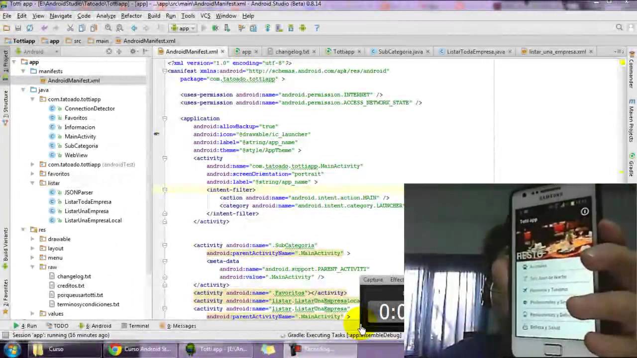 Curso de Android Studio - Bloquear orientación de pantalla - YouTube
