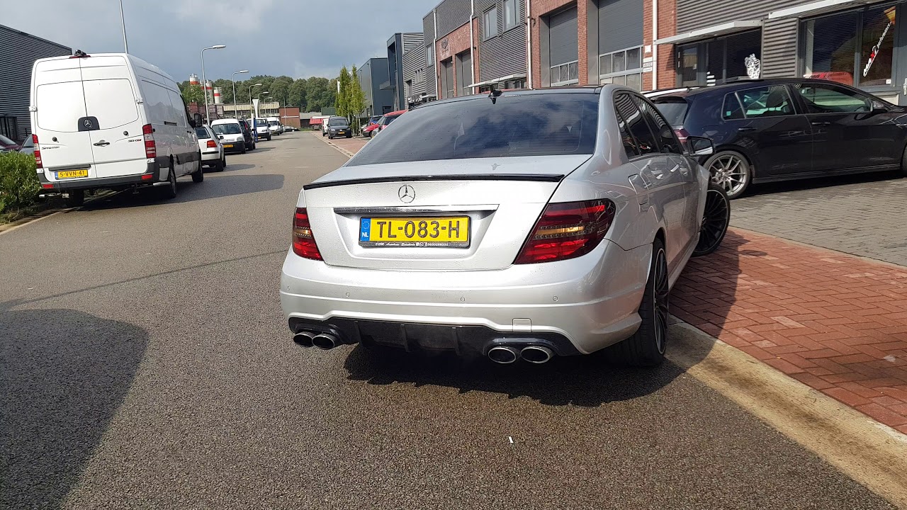 MERCEDES W204 63 AMG X PIPE EXHAUST SOUND SYSTEM SPORTUITLAAT UITLAAT ...
