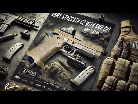 開箱ARMY Staccato C2 GBB RMR Ready! RMR升級體驗?強化性能? - YouTube